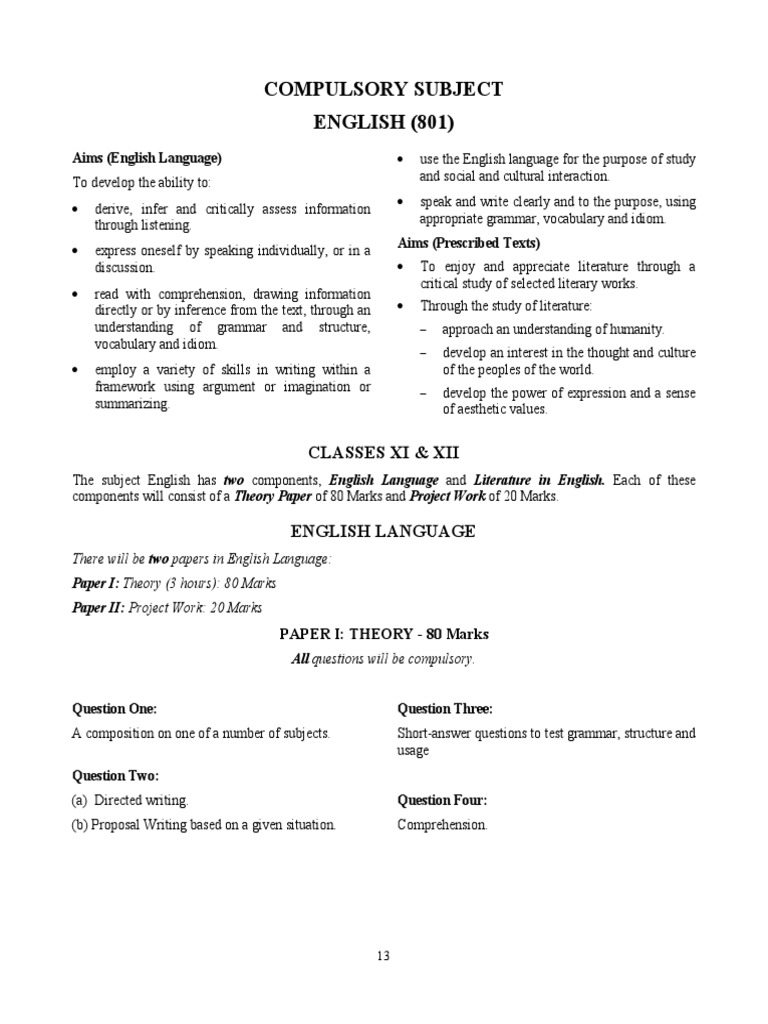 ISC English | PDF | Reading Comprehension | Linguistics
