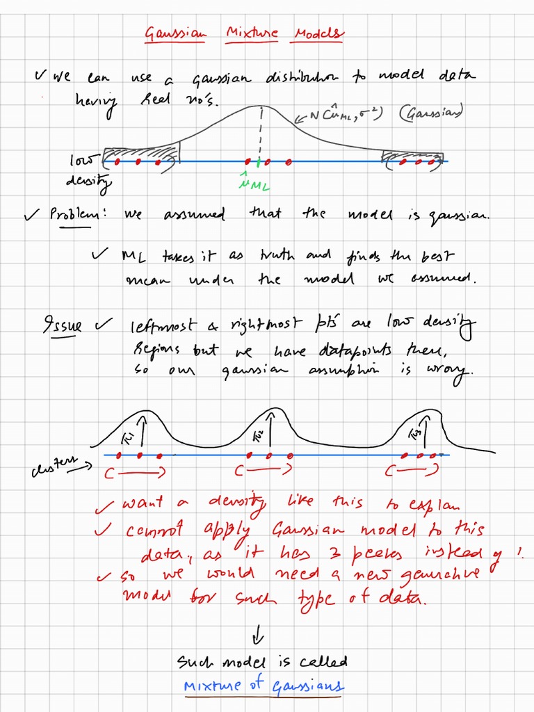 Gaussian Mixture Models Notes | PDF