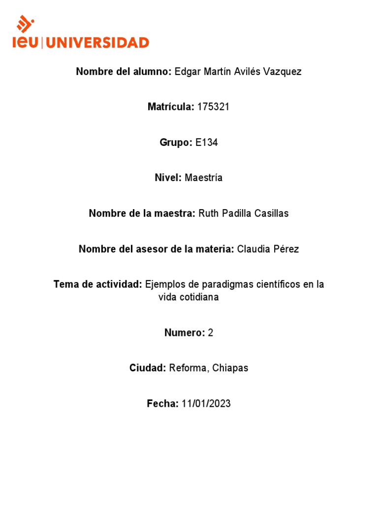 Paradigmas 2 | PDF | Paradigma | Conocimiento