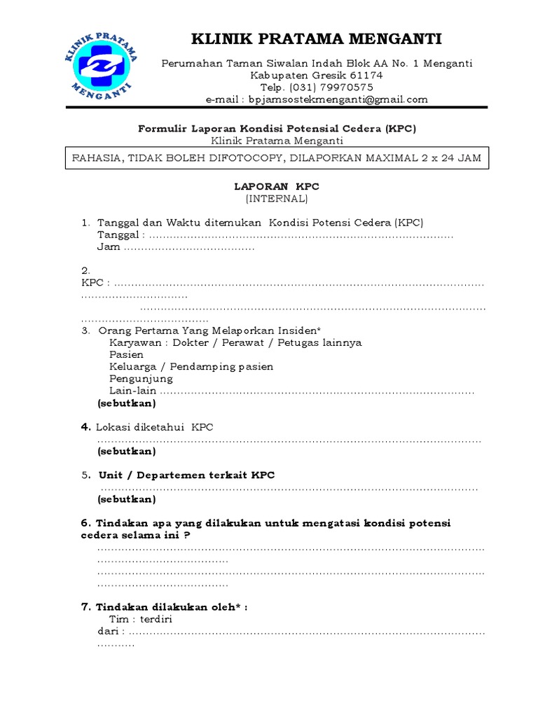 Lamp 1 Form KPC | PDF