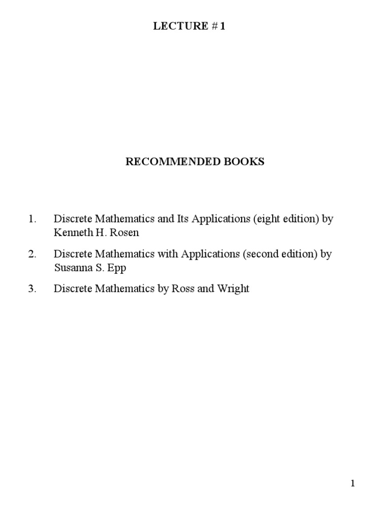 DS Lecture01 | PDF | Contradiction | Truth DS Lecture01 | PDF | Contradiction | Truth