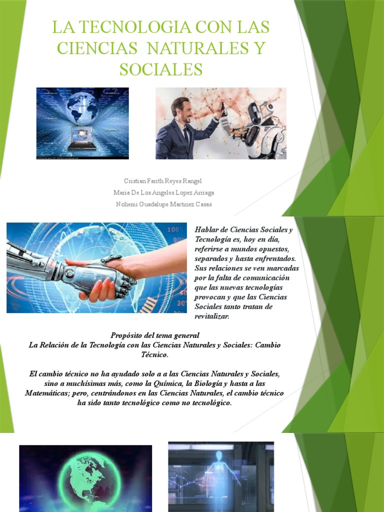 La Tecnologia Con Las Ciencias Naturales y Sociales | PDF