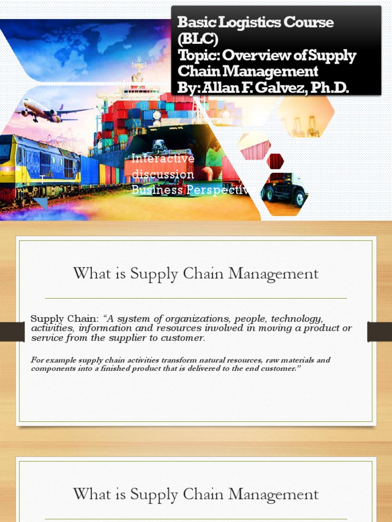 Overview of Supply Chain MGT | PDF | Warehouse | Logistics