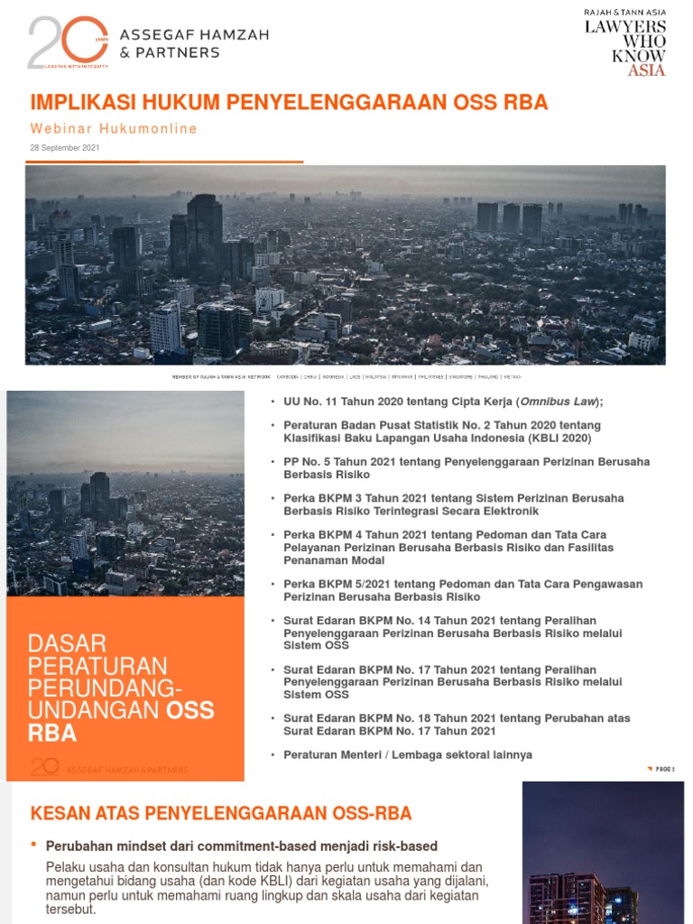 Paparan AHP - Webinar Hukumonline OSS RBA | PDF