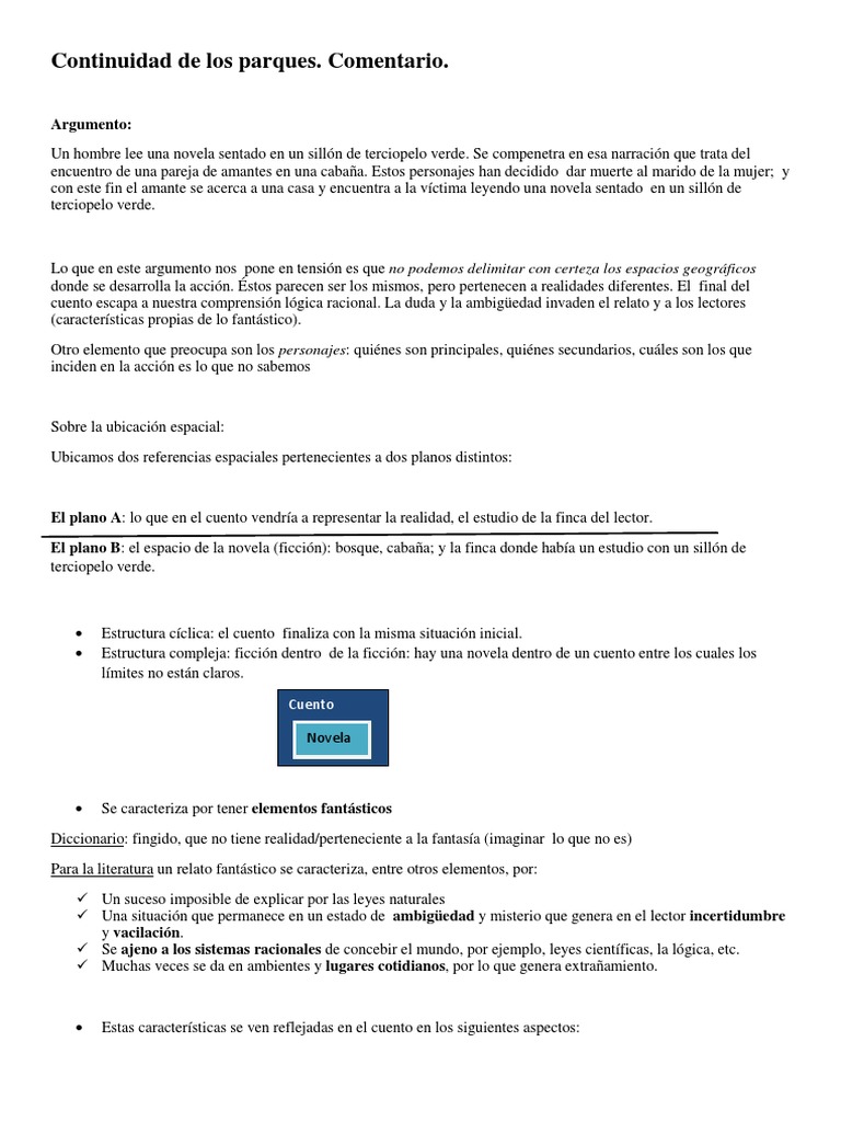 Continuidad de Los Parques | PDF | Novelas | Fantasía