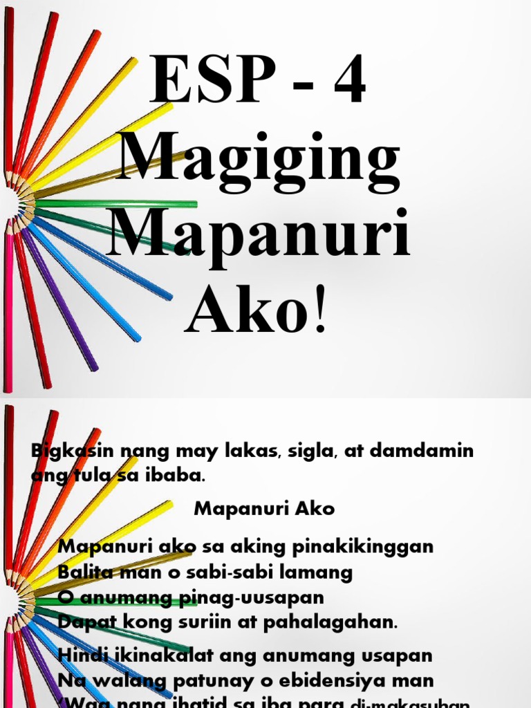 ESP-Y1-ARALIN-4-MAGIGING-MAPANURI-AKO (1) | PDF