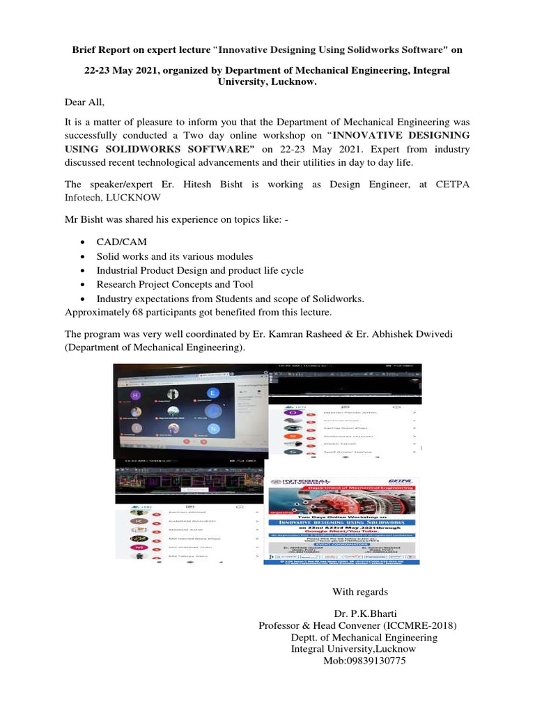 SOLIDWORKS Workshop | PDF