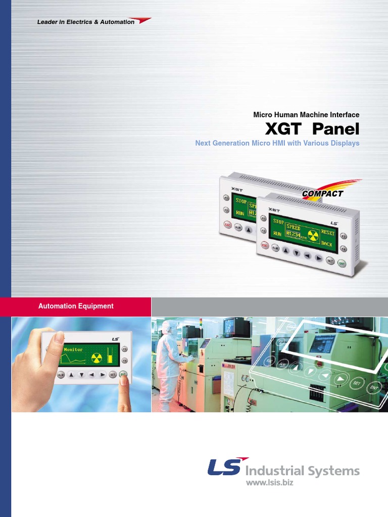 XGT Panel: Next Generation Micro HMI With Various Displays | PDF | Programmable Logic Controller ...