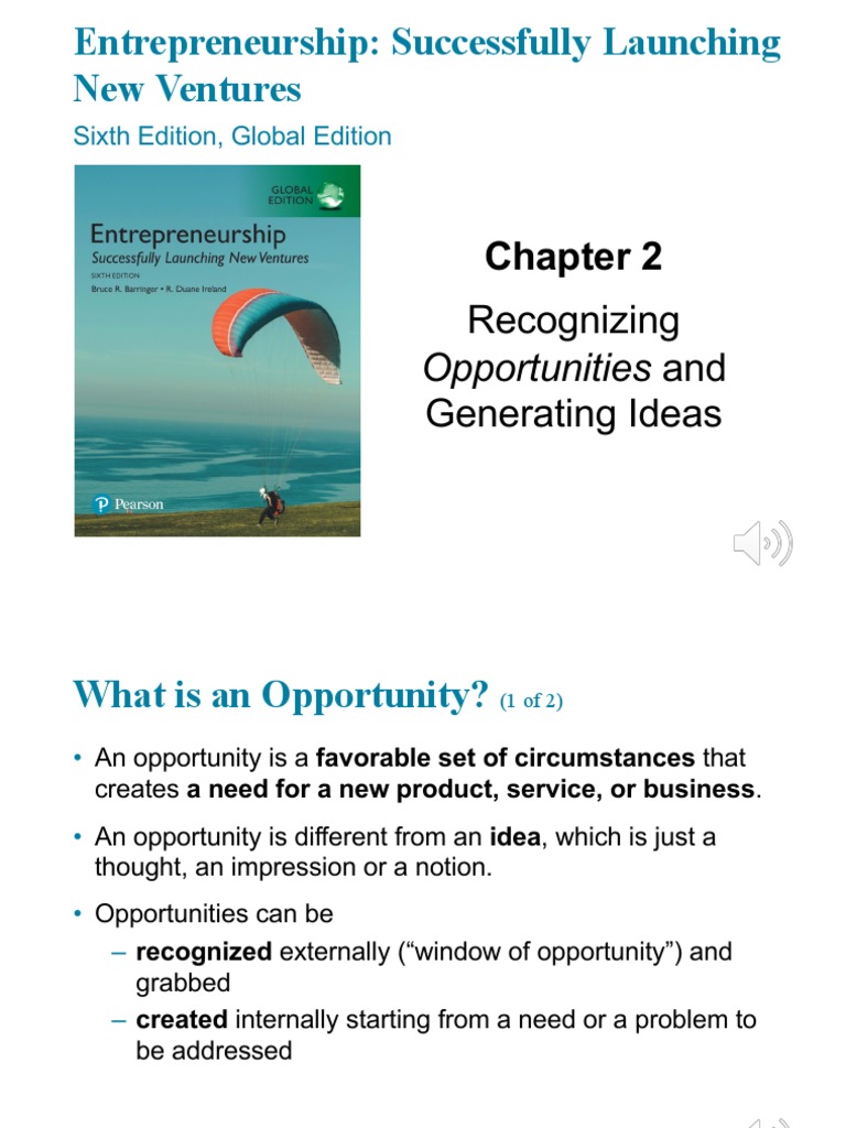 Opportunity Recognition | PDF | Brainstorming | Entrepreneurship