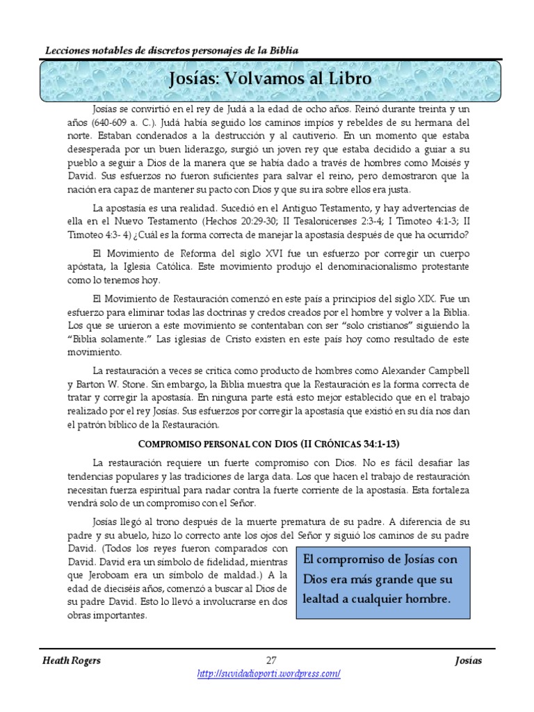 Josias | PDF | Biblia