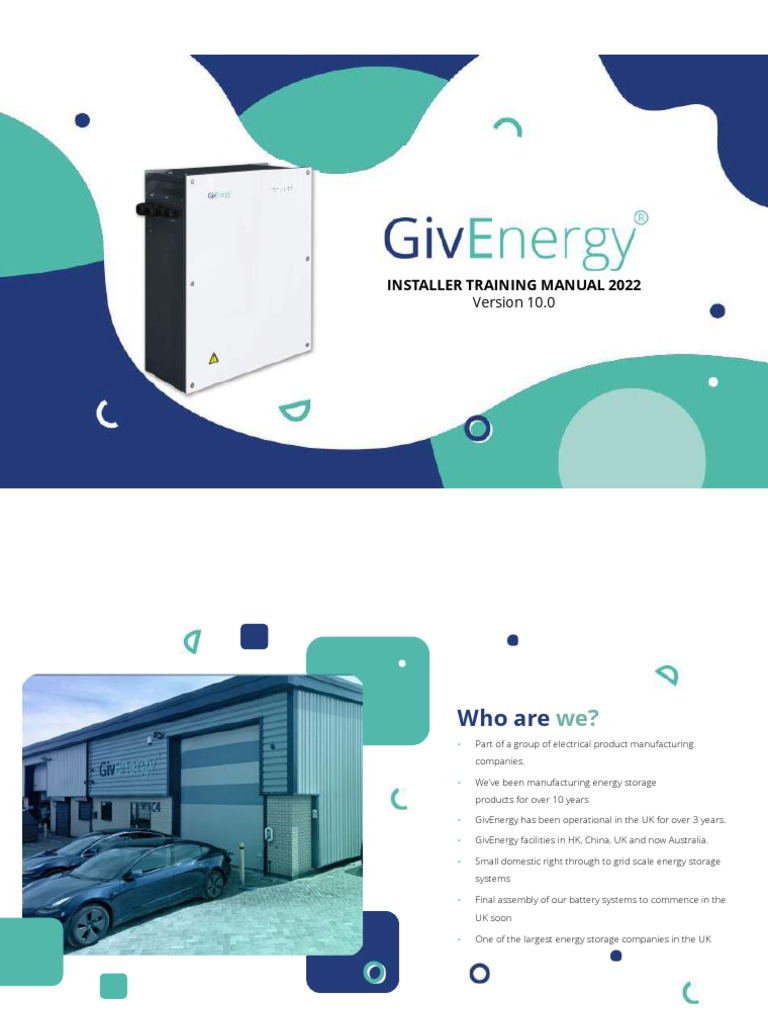 GivEnergy Installer Training Manual 2022 | PDF | Power Inverter ...