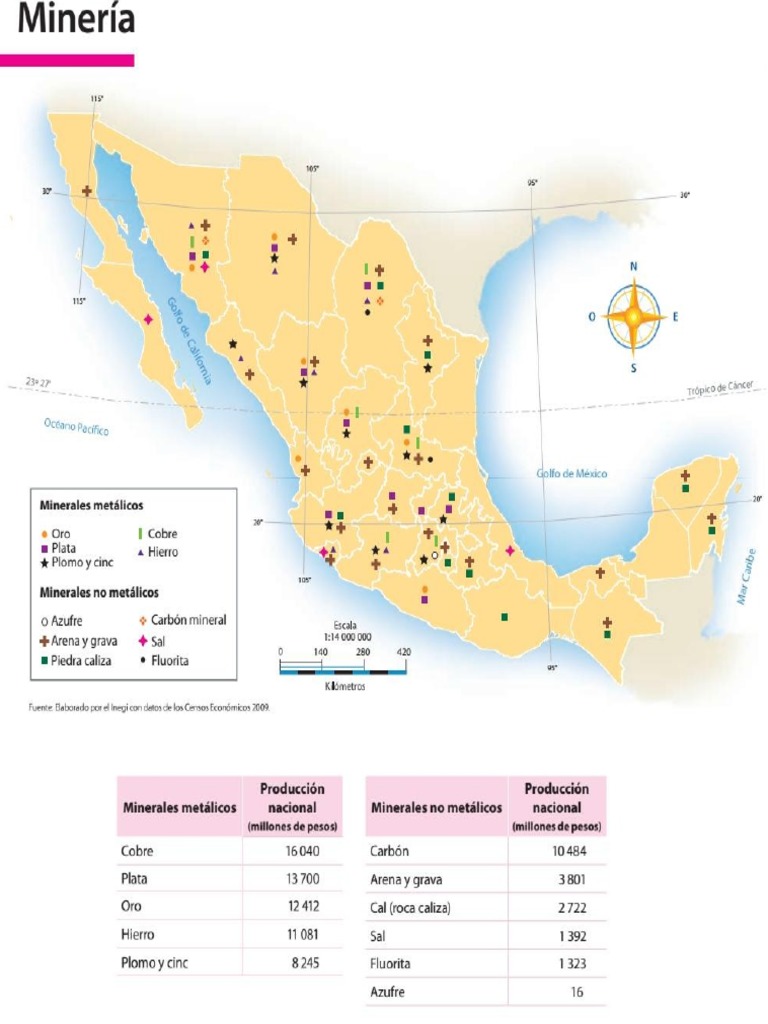 Mapa Mexico Mineria | PDF