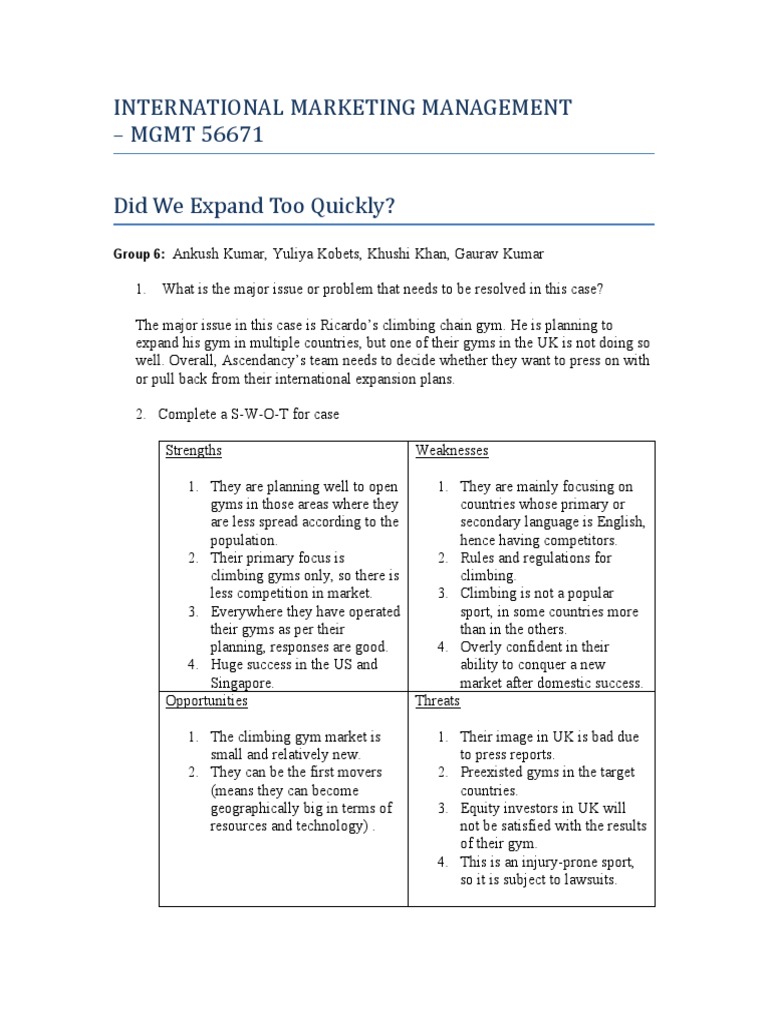 Case Study 5 | PDF | Marketing | Market (Economics)