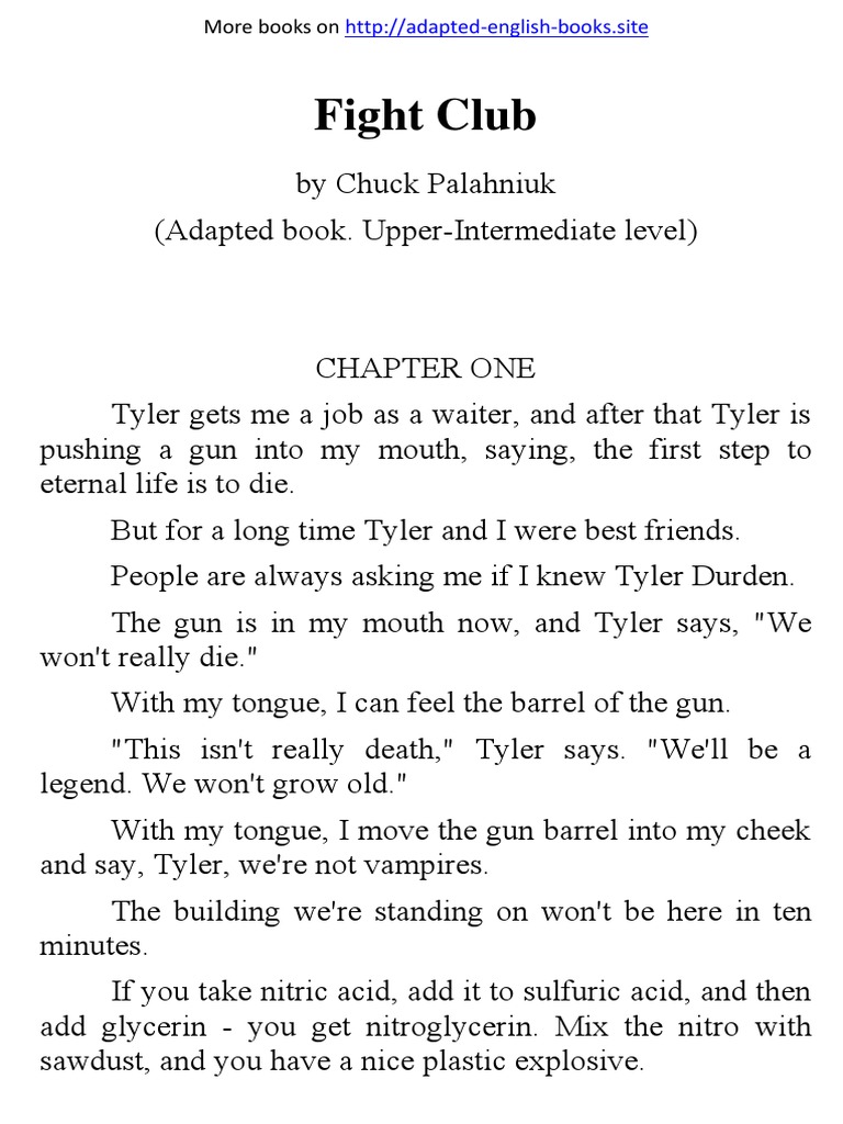 Chuck Palahniuk-Fight Club | PDF