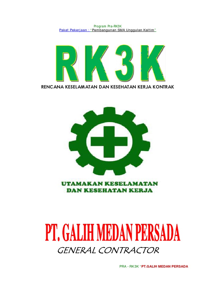 Pra RK3K PT. Galih Medan Persada | PDF | Bisnis