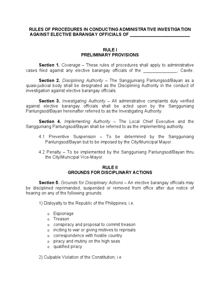 Administrative Investigation Procedure | PDF | Subpoena | Subpoena Duces Tecum