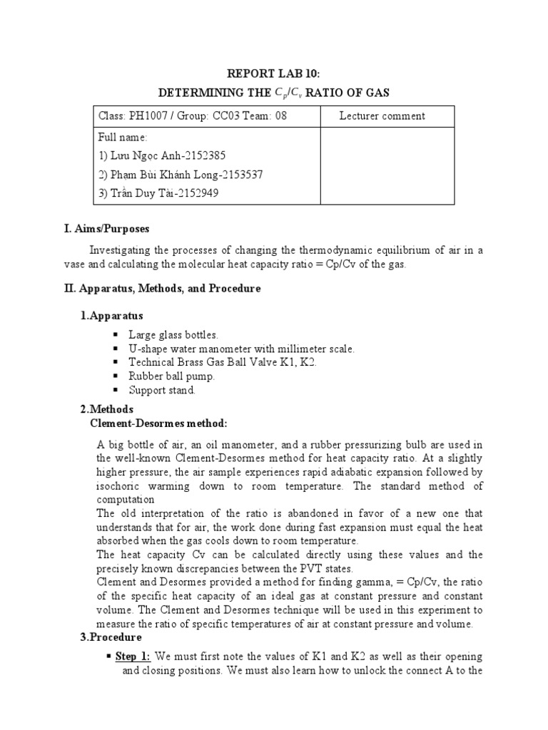 CC03 Report Lab 10 Group 08 1 | PDF | Heat Capacity | Heat