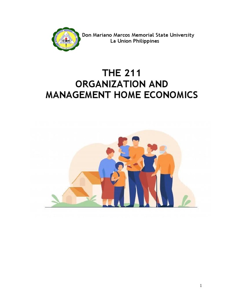 THE 211 Organization and Management Home Economics: Don Mariano Marcos ...