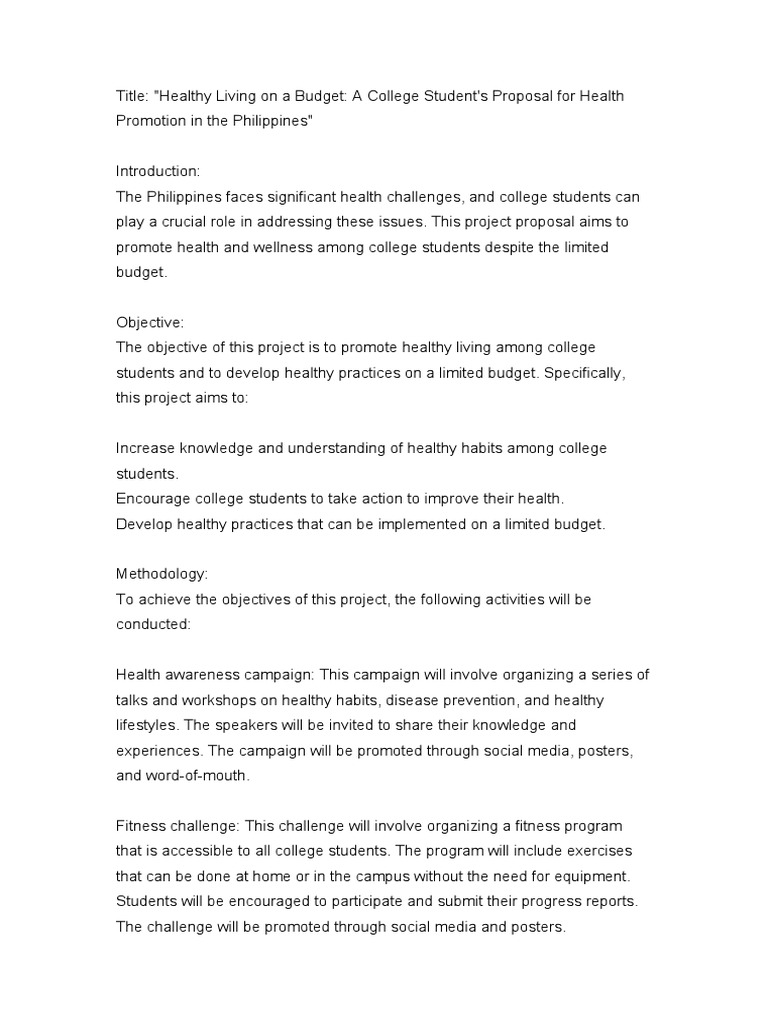 Project Proposal | PDF