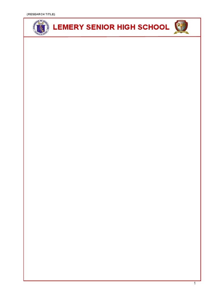 Practical Research 1 Template | PDF