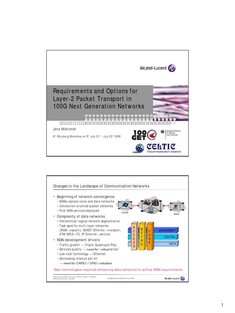 Requirements and Options For Layer-2 Packet Transport in 100G Next ...