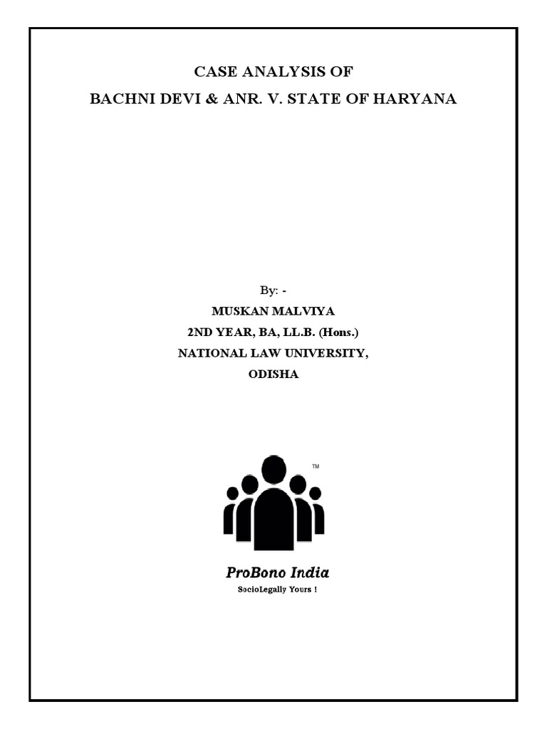 262 - MUSKAN MALVIYA - B4 - BACHNI DEVI AND ANR - National Law ...