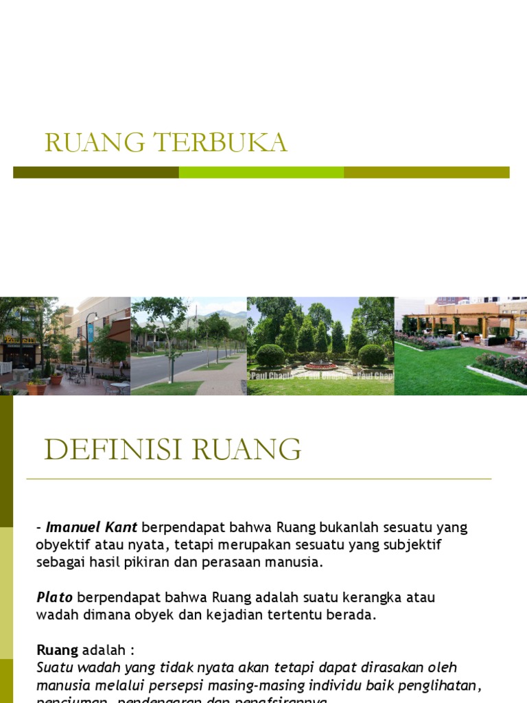 Ruang Terbuka Hijau | PDF