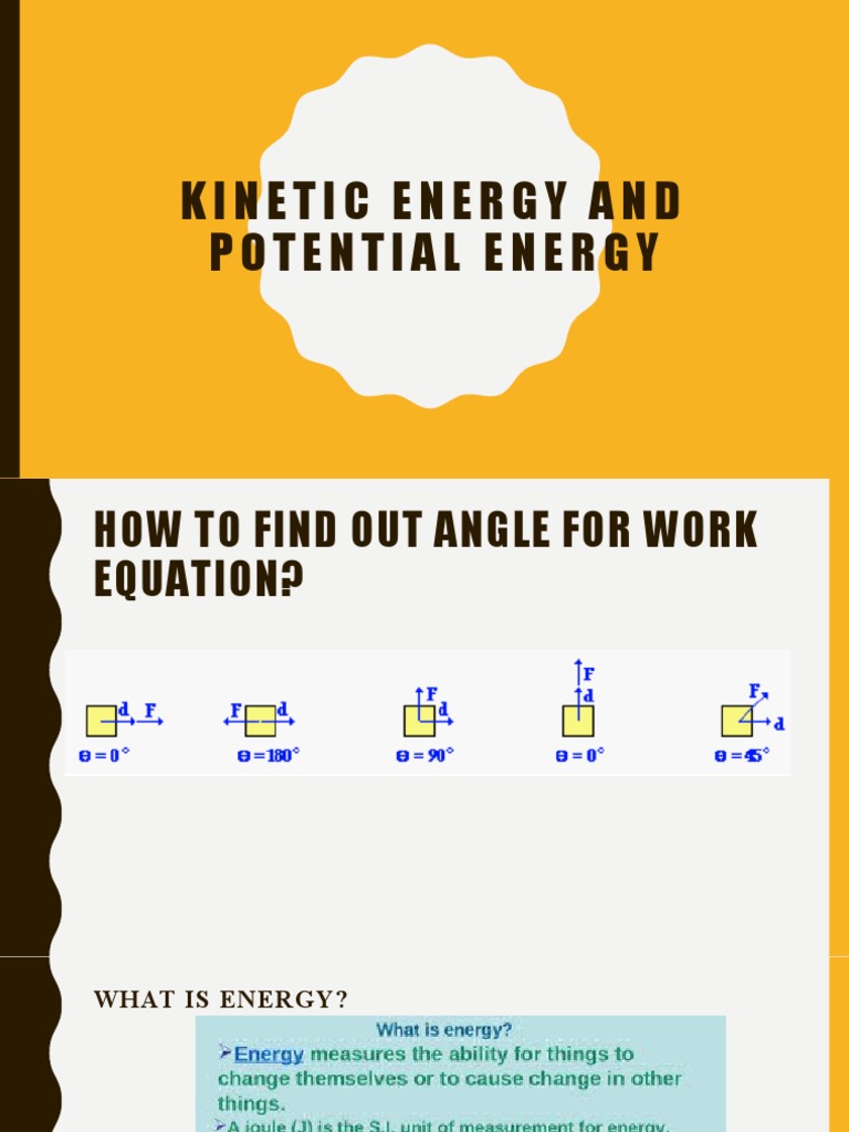 Kinetic Energy and Potential Energy | PDF