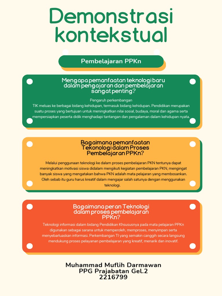 Demonstrasi Kontekstual - Topik4 - PPD | PDF