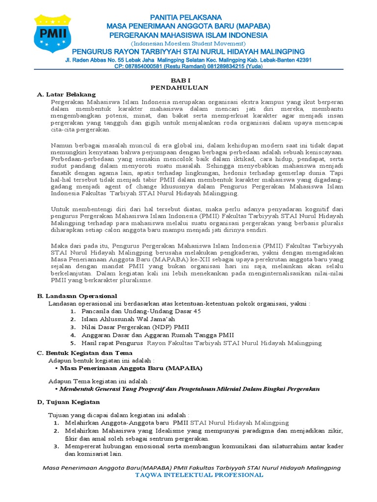 proposal mapaba_1 | PDF