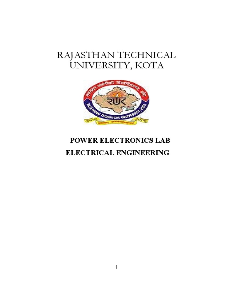 Power Electronics Lab Experiments Guide | PDF | Rectifier | Field Effect Transistor