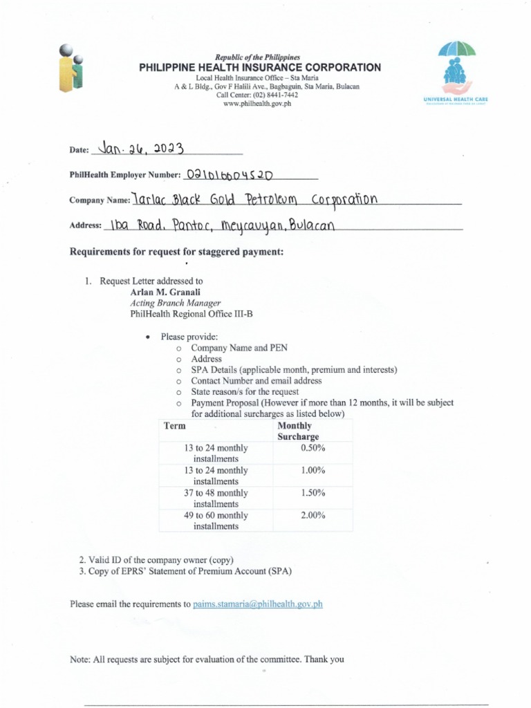 Form Philhealth | PDF