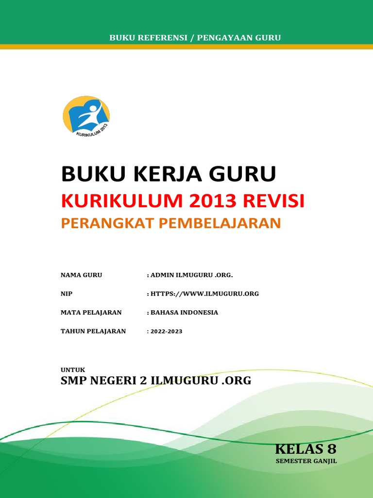 Cover Buku Kerja Guru | PDF