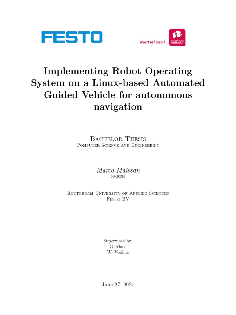 Scriptie - revOSP | PDF | Robotics | Node (Networking)