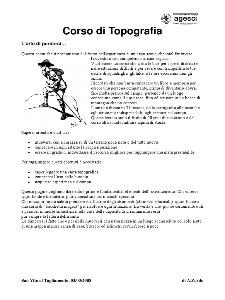 Corso Di Topografia | PDF