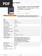 Product Data Sheet: Circuit Breaker Compact Nsx630H, 70 Ka at 415 Vac ...