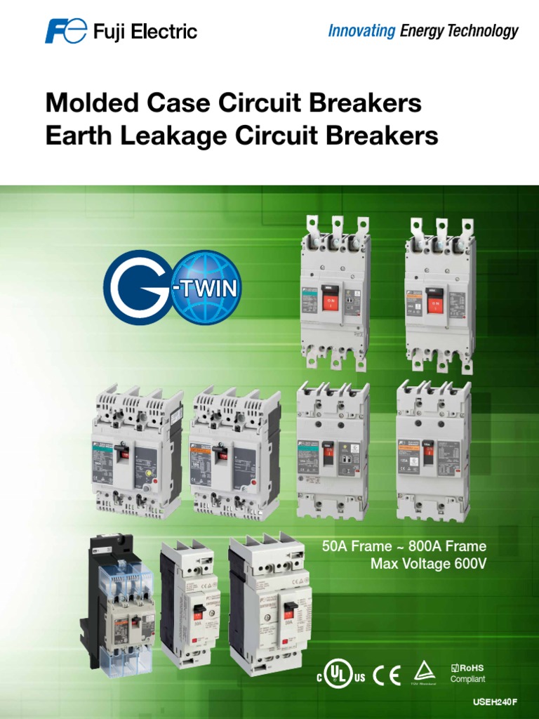 Molded Case Circuit Breakers Earth Leakage Circuit Breakers: 50A Frame ...