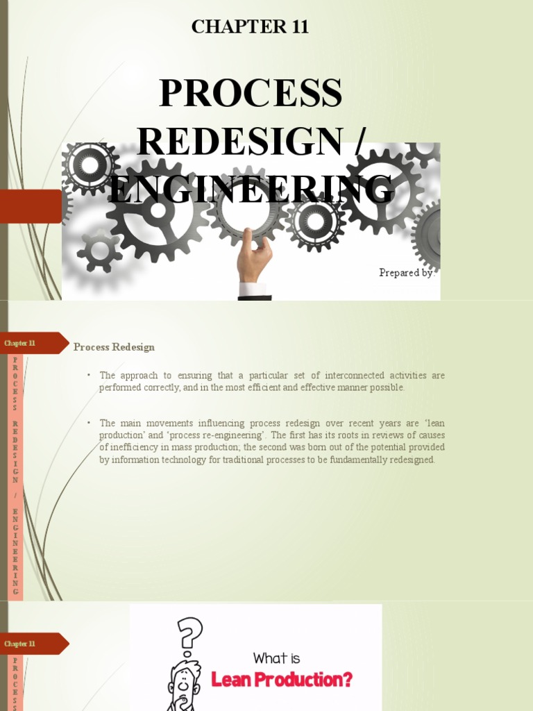 Chapter 11-Process Redesign | Download Free PDF | Business | Business ...