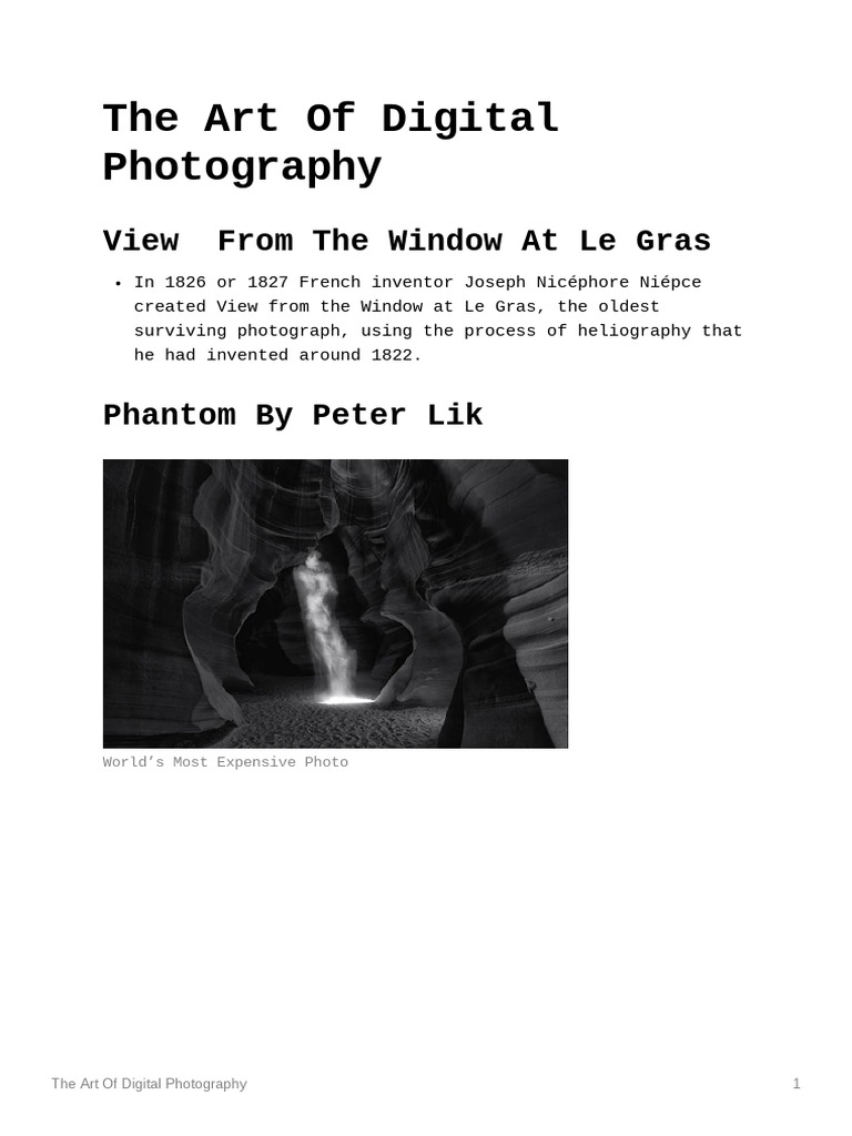 The Art of Digital Photography | PDF | Digital Single Lens Reflex Camera | Camera