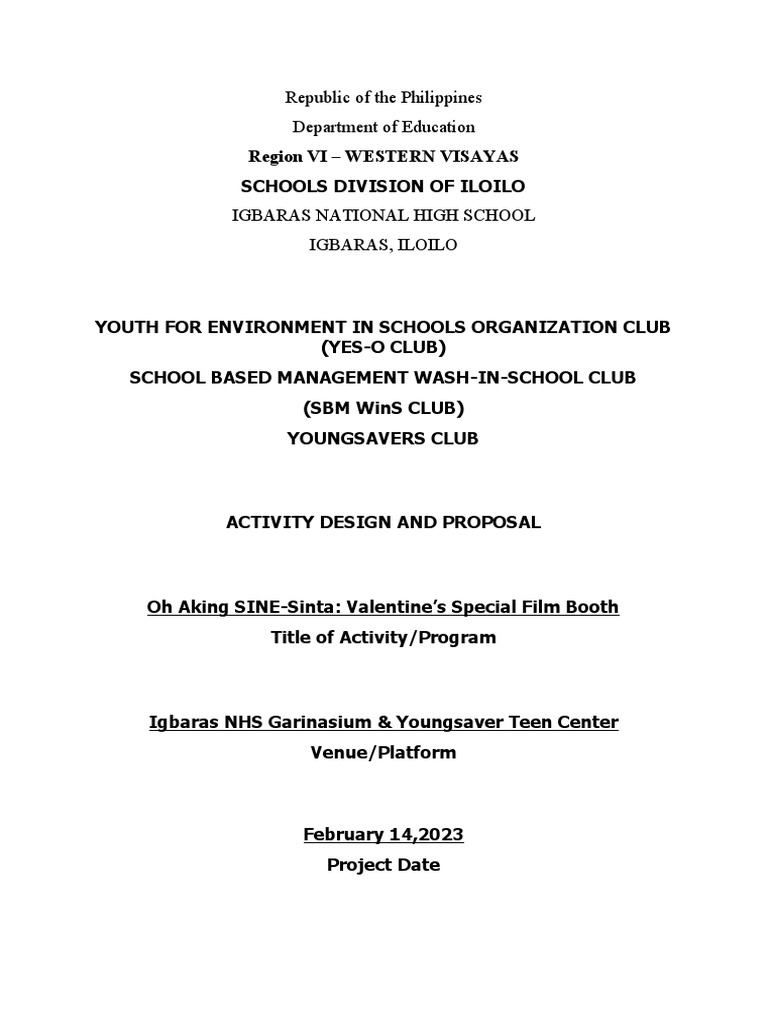 Booth Proposal | PDF