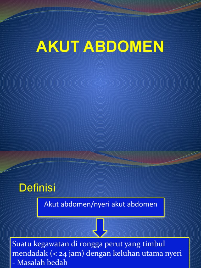 Akut Abdomen | PDF