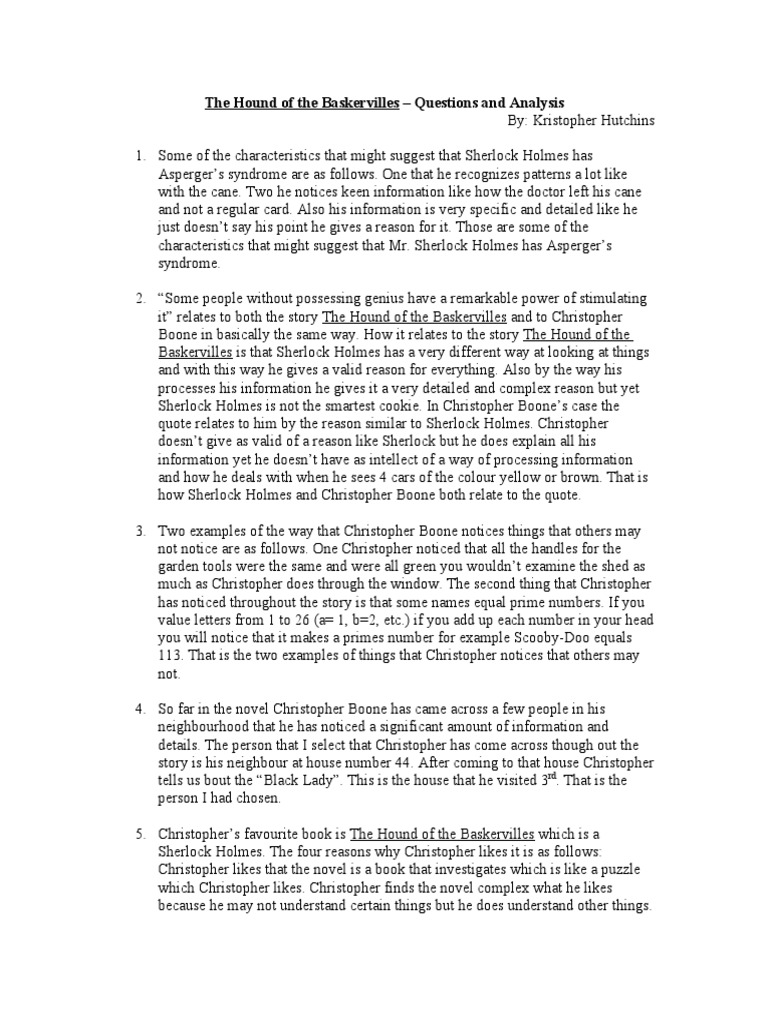 The Hound of The Baskervilles | PDF | The Hound Of The Baskervilles ...