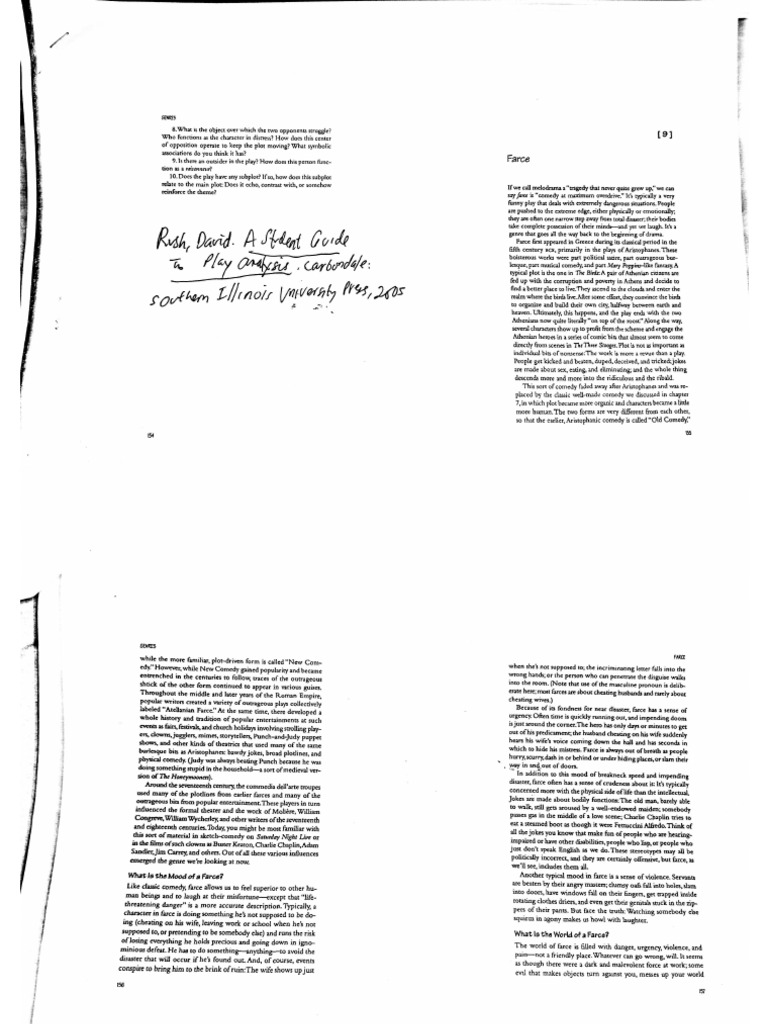 A Student Guide To Play Analysis - Rush David - Scan | PDF