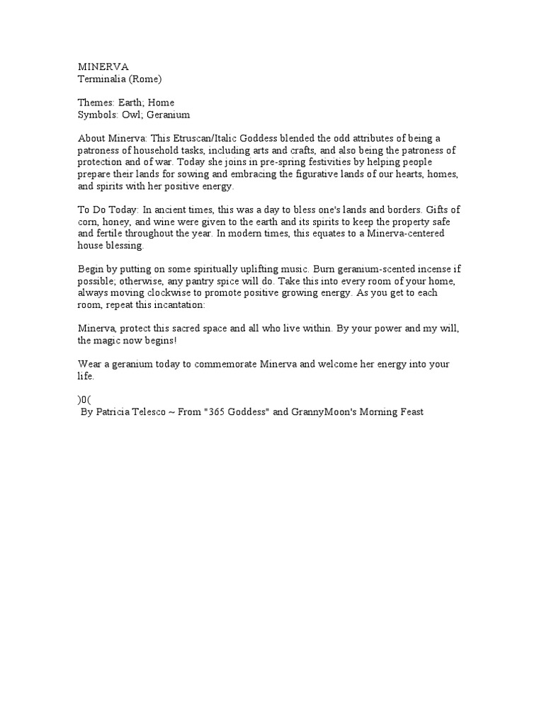 Minerva | PDF