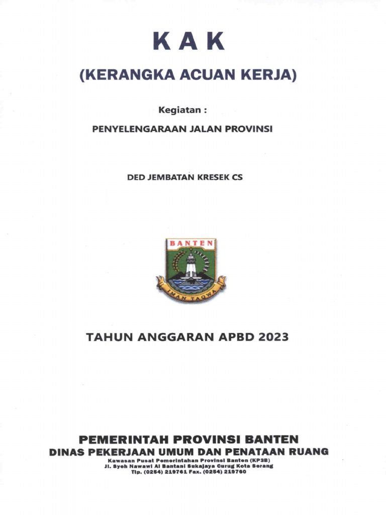 Kak Ded Jembt Kresek CS Ok Revisi Pokja Sbu | PDF