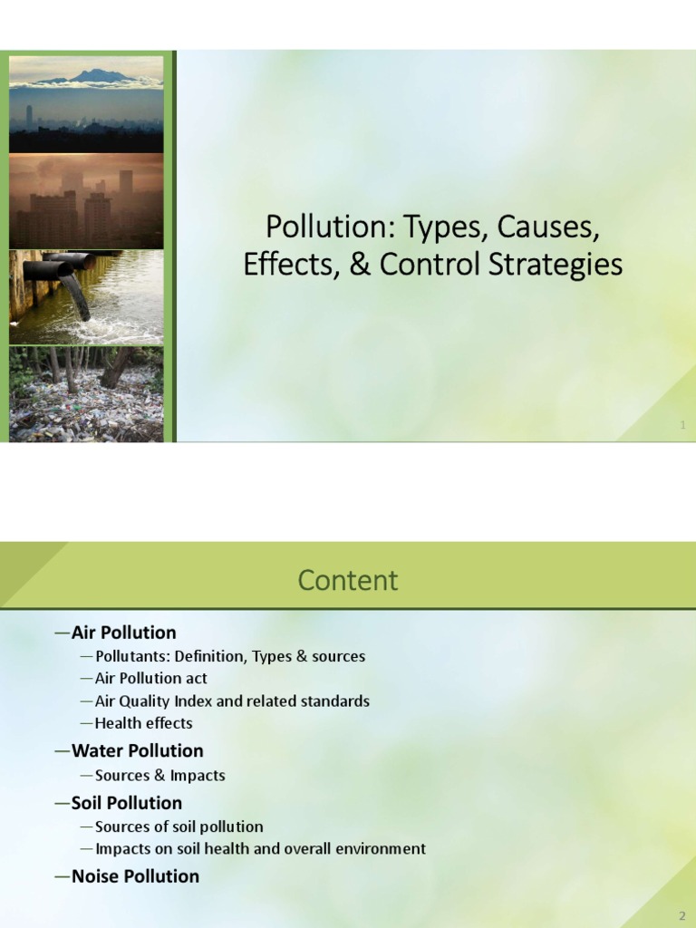 Air - Pollution - Types, Causes, Effects, & Control | PDF | Air ...