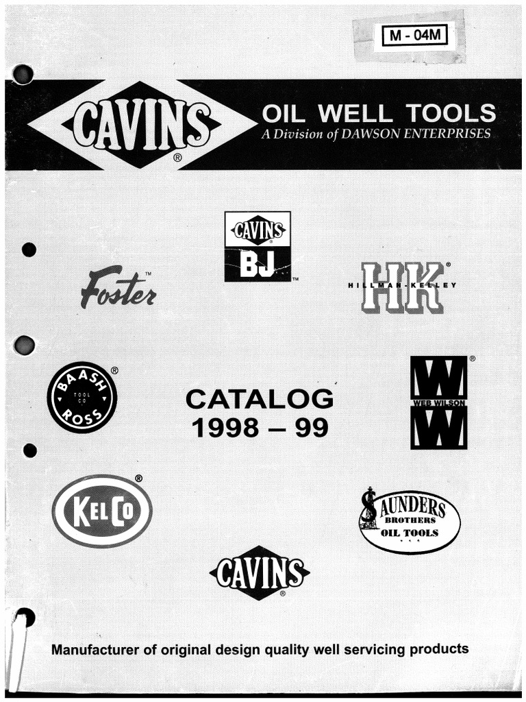 Oil Field Tools (Merk Cavins, Varvo BJ, Foster, Hilman Kelley, Baash ...