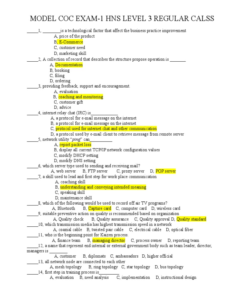 Coc 1 | Download Free PDF | Network Topology | Computer Network