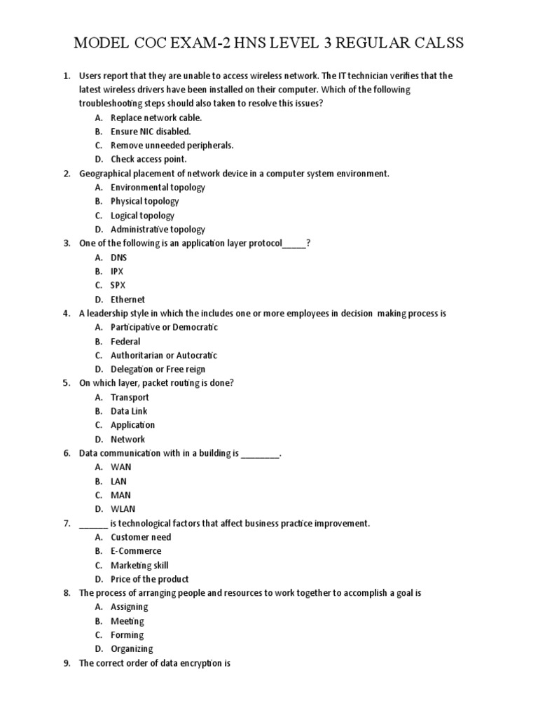 Coc 2 Pdf Computer Network Ip Address 
