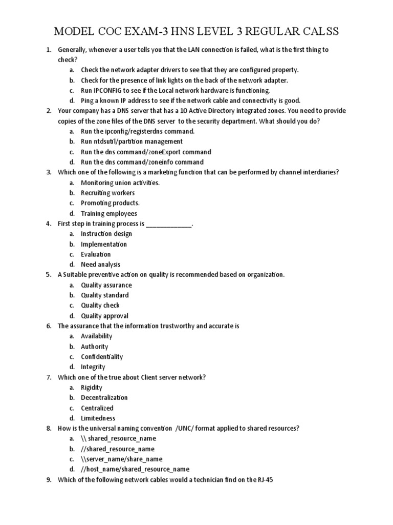 Coc 33 | PDF | Computer Network | Network Switch